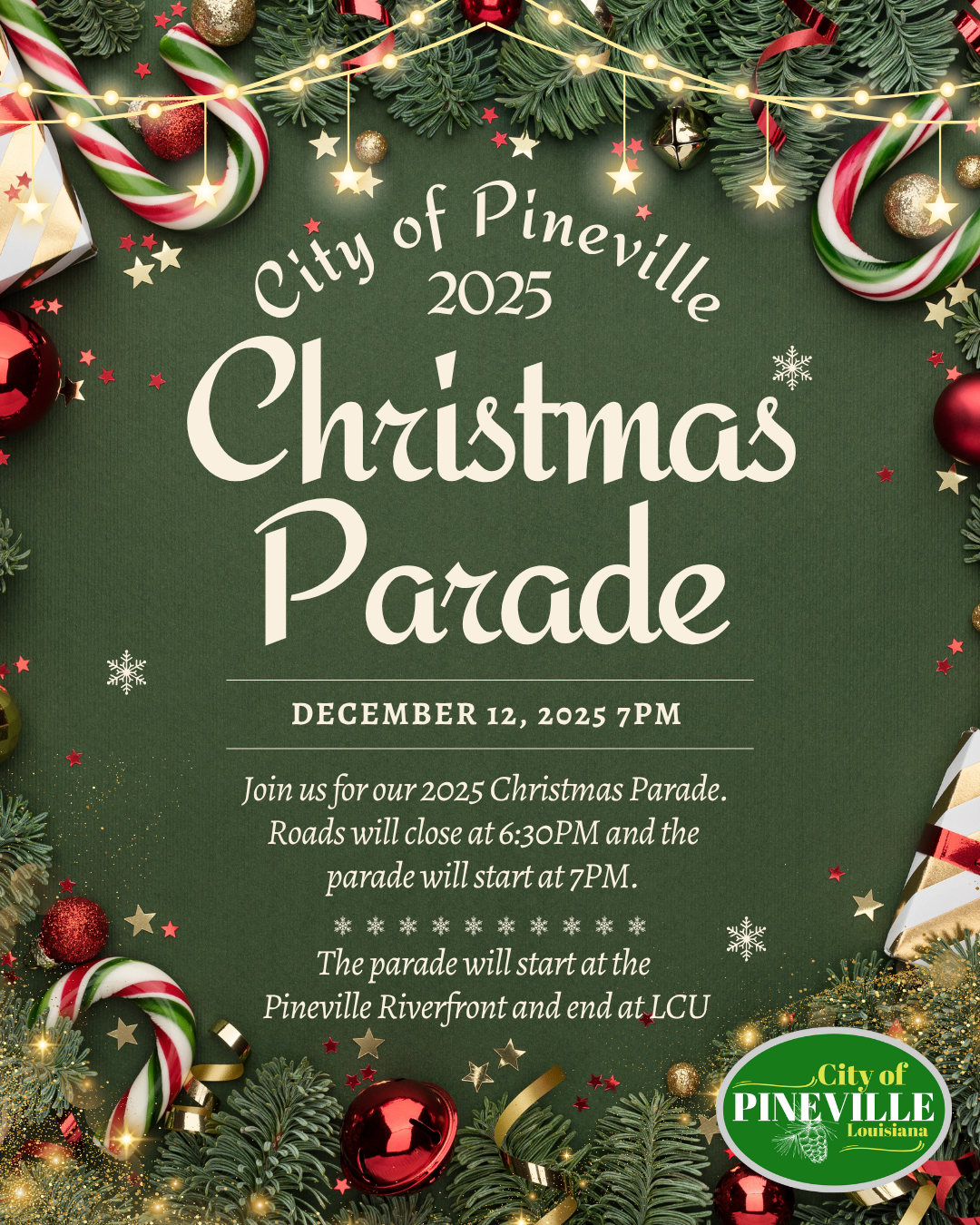 City of Pineville Christmas Parade – Explore Alexandria Pineville Louisiana